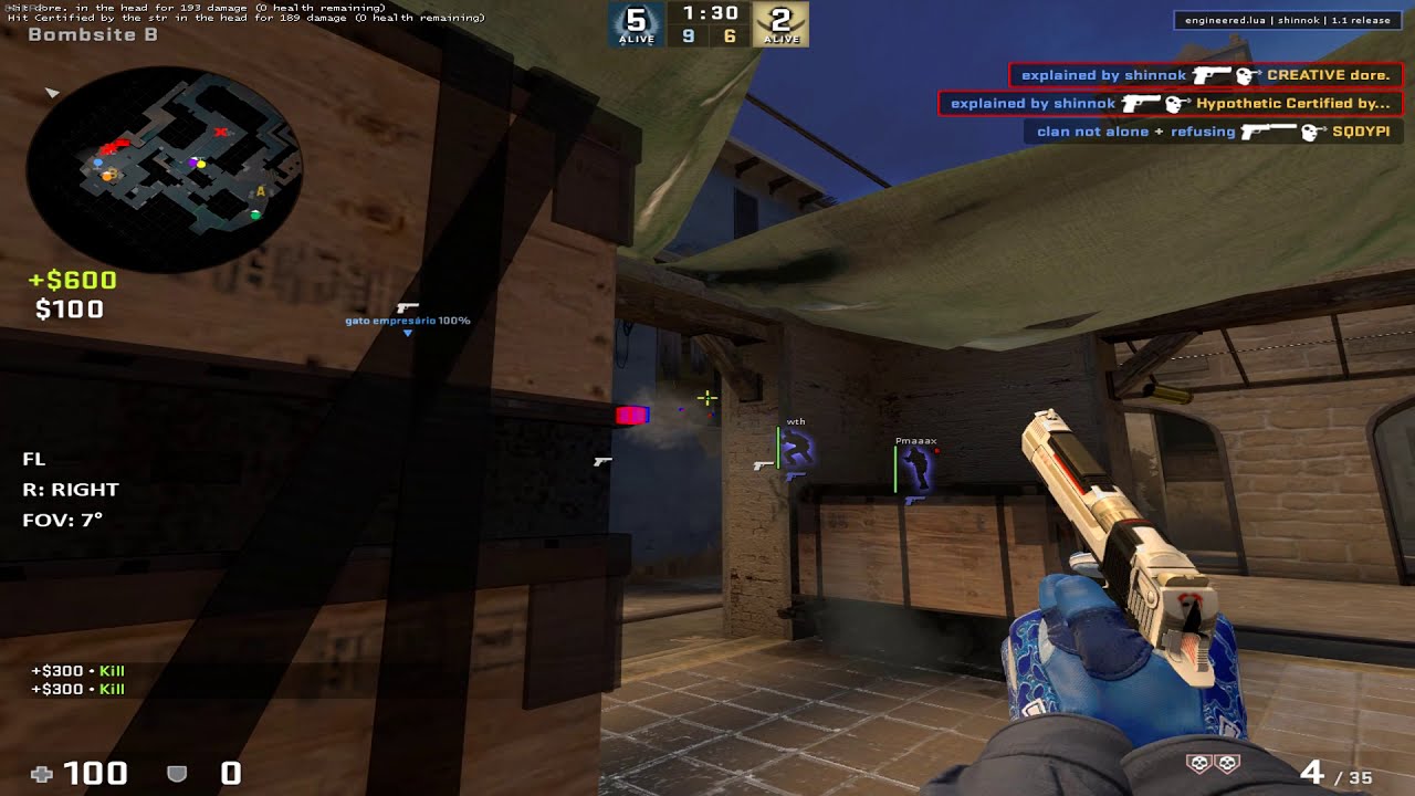 Rage/Semirage #5 ft. Skeet.cc / GameSense.pub - YouTube