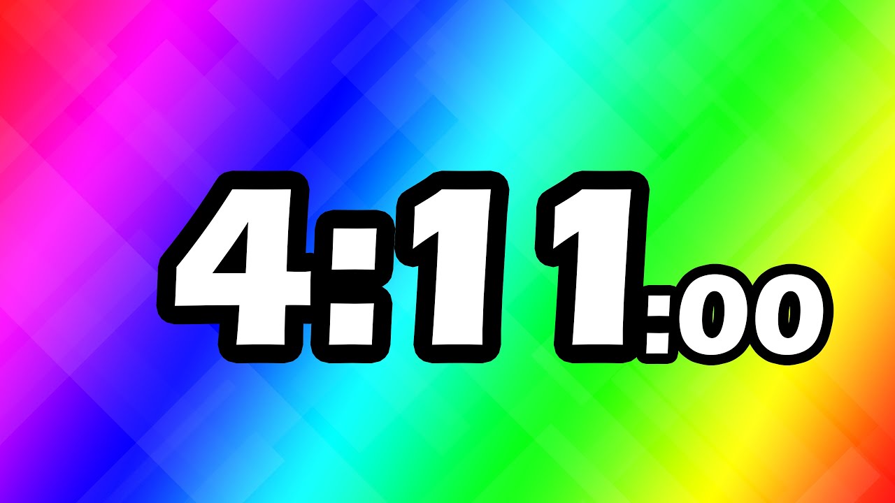 4 Minutes and 11 Second TIMER Countdown - YouTube
