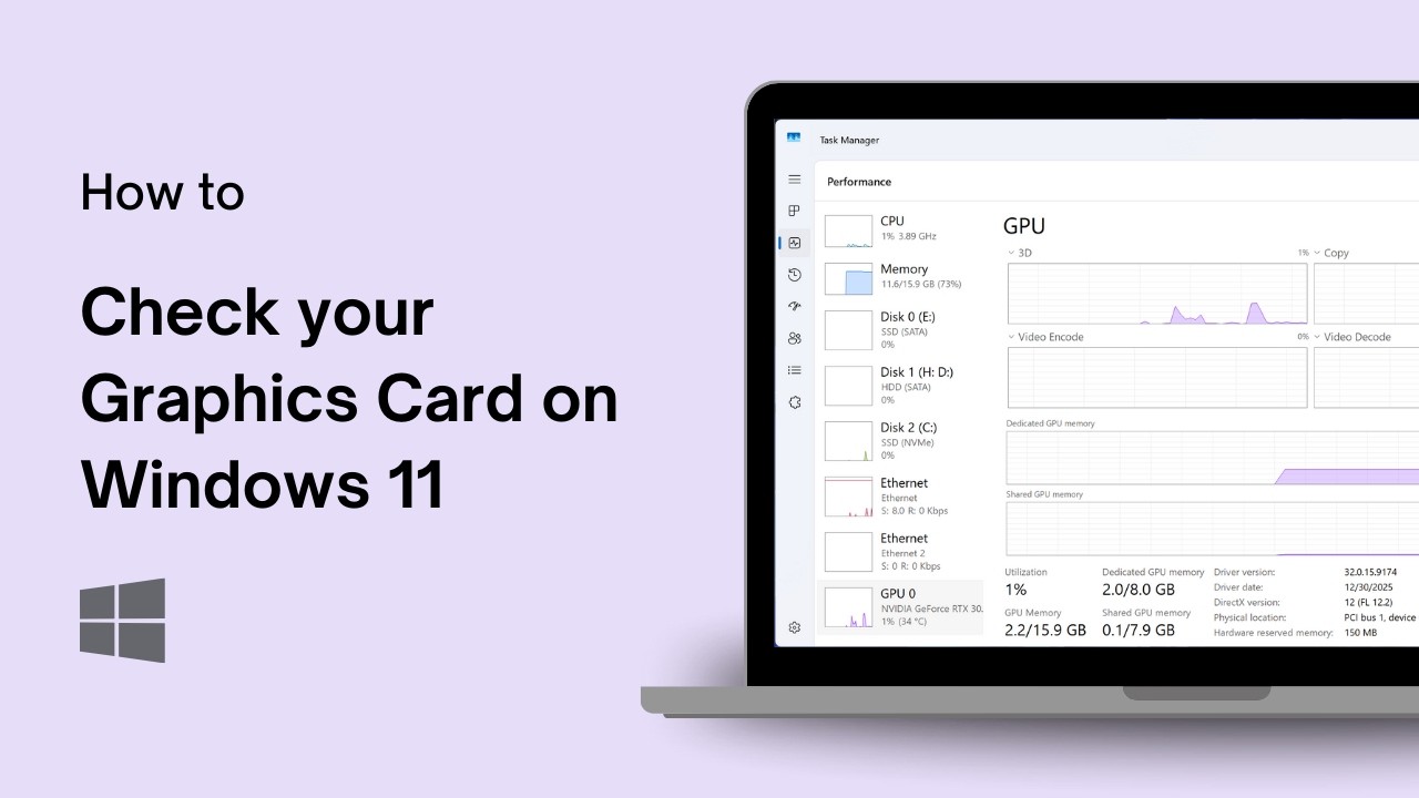 How to Check your Graphics Card on Windows 11 - YouTube