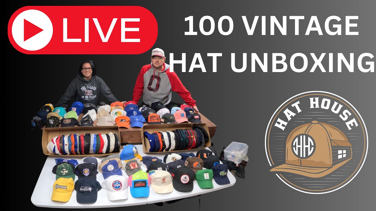 Unboxing 100 Hats Live!! - YouTube