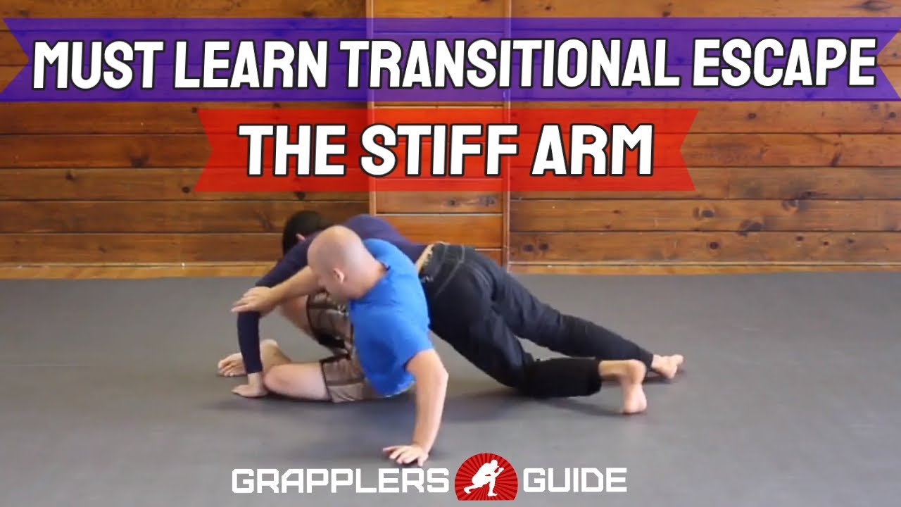 MUST LEARN BJJ Transitional Escape - The Stiff Arm - Jason Scully ...