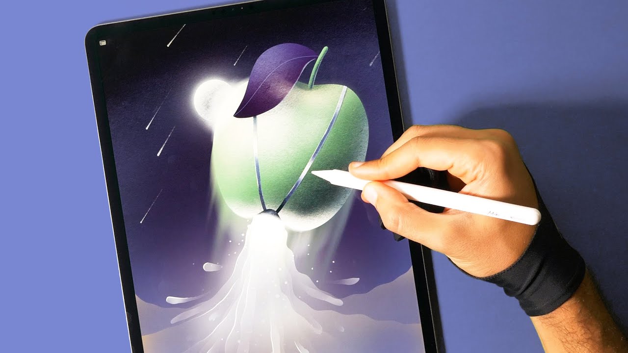 Apple Rocket | Digital Illustration - YouTube