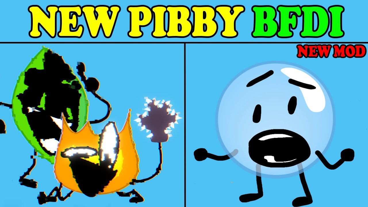 Friday Night Funkin' New VS Pibby Firey & Leafy - Pibby BFDI New Mod ...