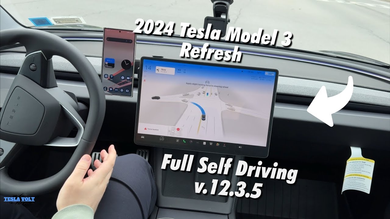 Tesla Supervised FSD v12.3.5 With The 2024 Tesla Model 3! - YouTube