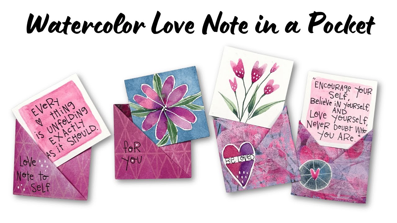 Make a Hidden Watercolor Love Note That Will Melt Hearts - YouTube