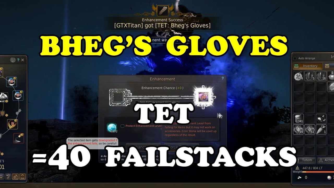 BDO | TET Bheg's Gloves with ONLY 40 Failstacks - YouTube