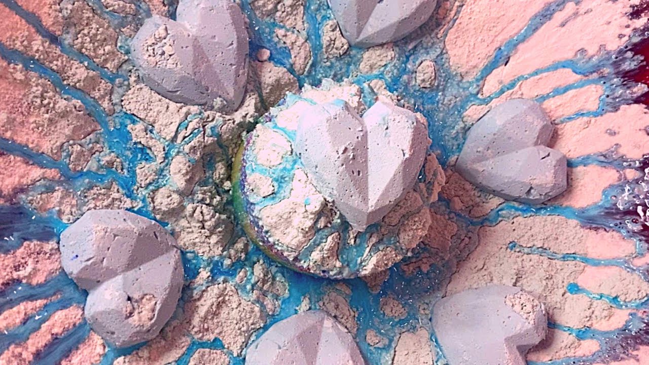 ASMR💙Ajax Powder & Hearts💙 - YouTube