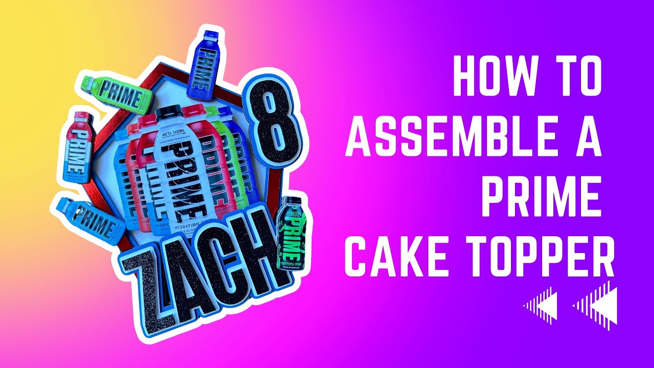 How to Create/Assemble a PRIME Cake Topper | Cricut Cake Topper - YouTube
