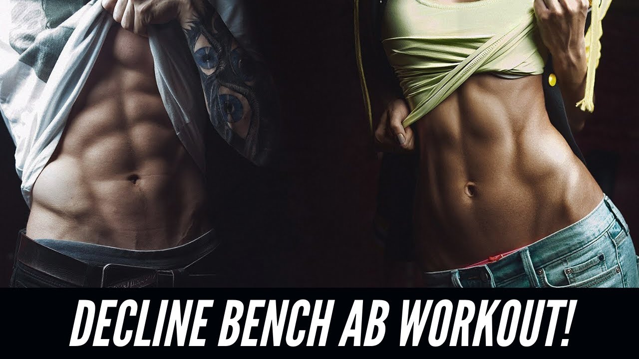 Decline Bench Ab Workout! - YouTube