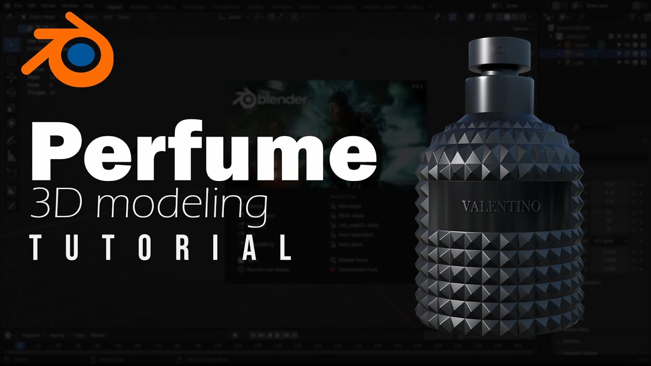 Product Modeling Perfume Bottle | #blender Tutorial | Product Design ...