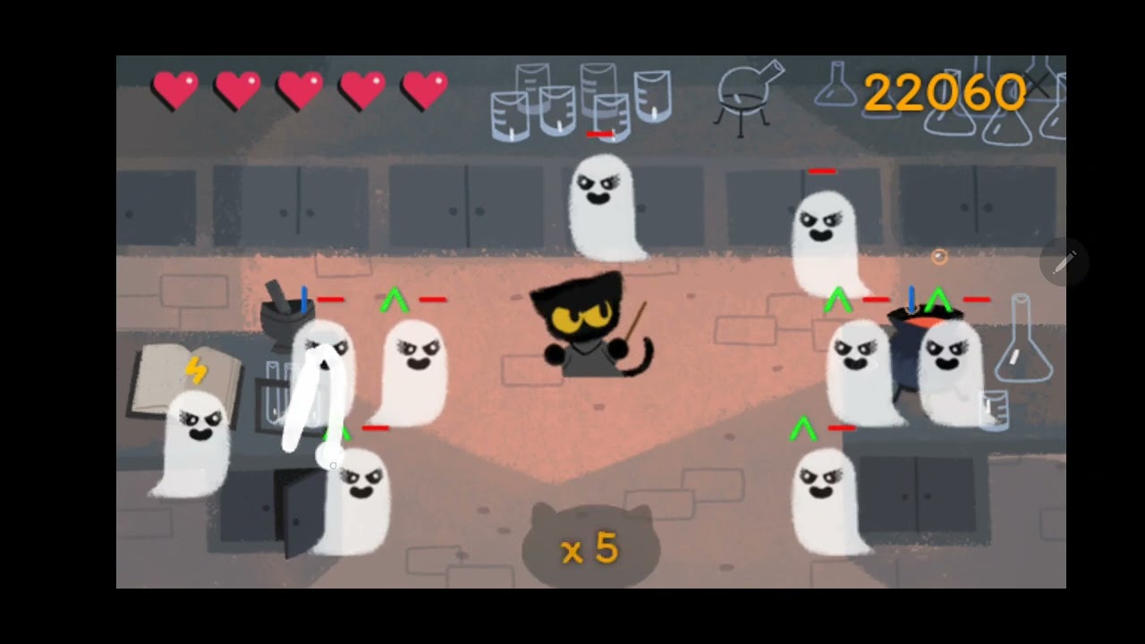 Google Magic Cat Academy Doodle pt.1 - YouTube