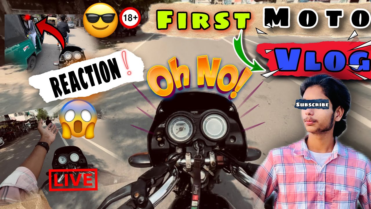 First Time Moto Vlogging || My First Moto Vlog ||Full Enjoy 😊Bike ...