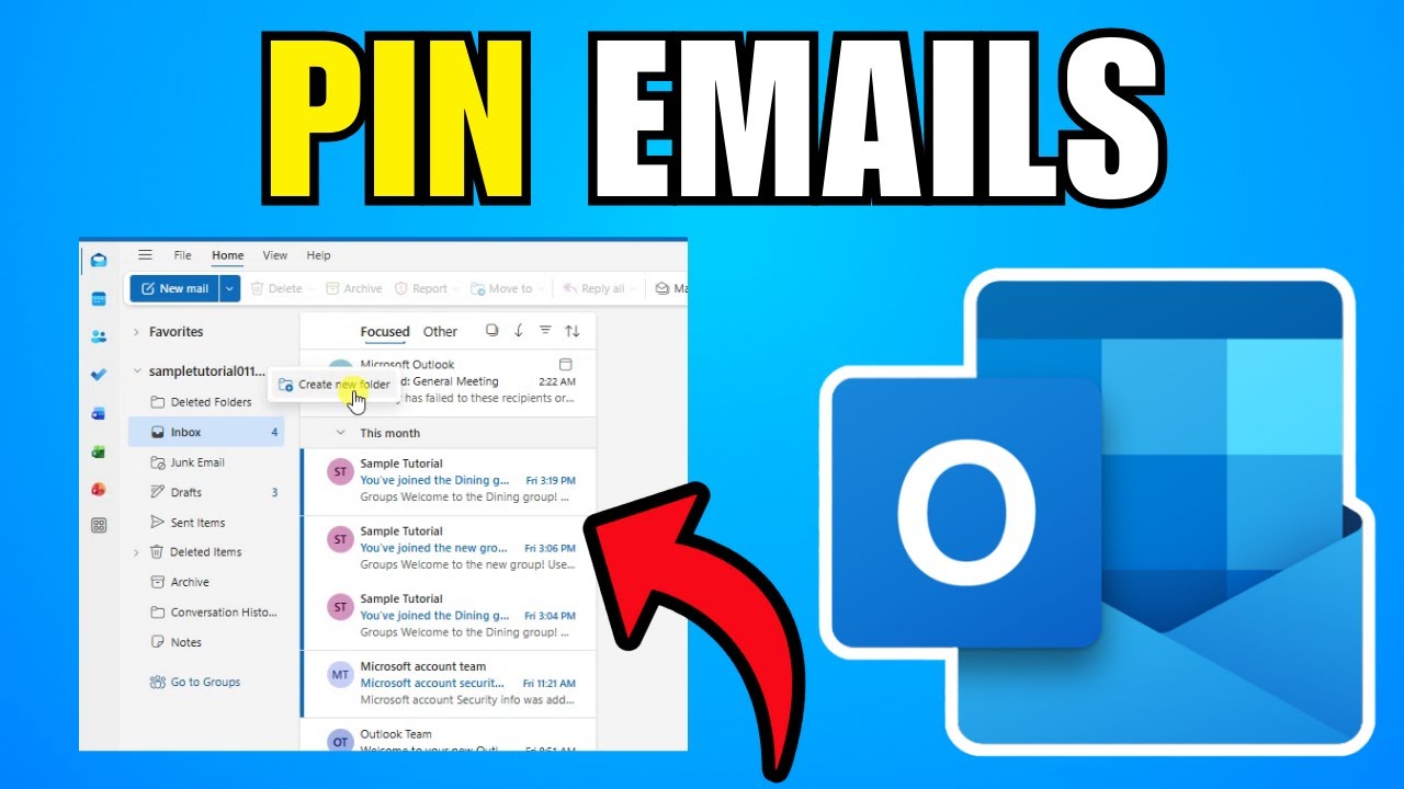 How To Pin Emails In Outlook (2026) (Best Method) - YouTube