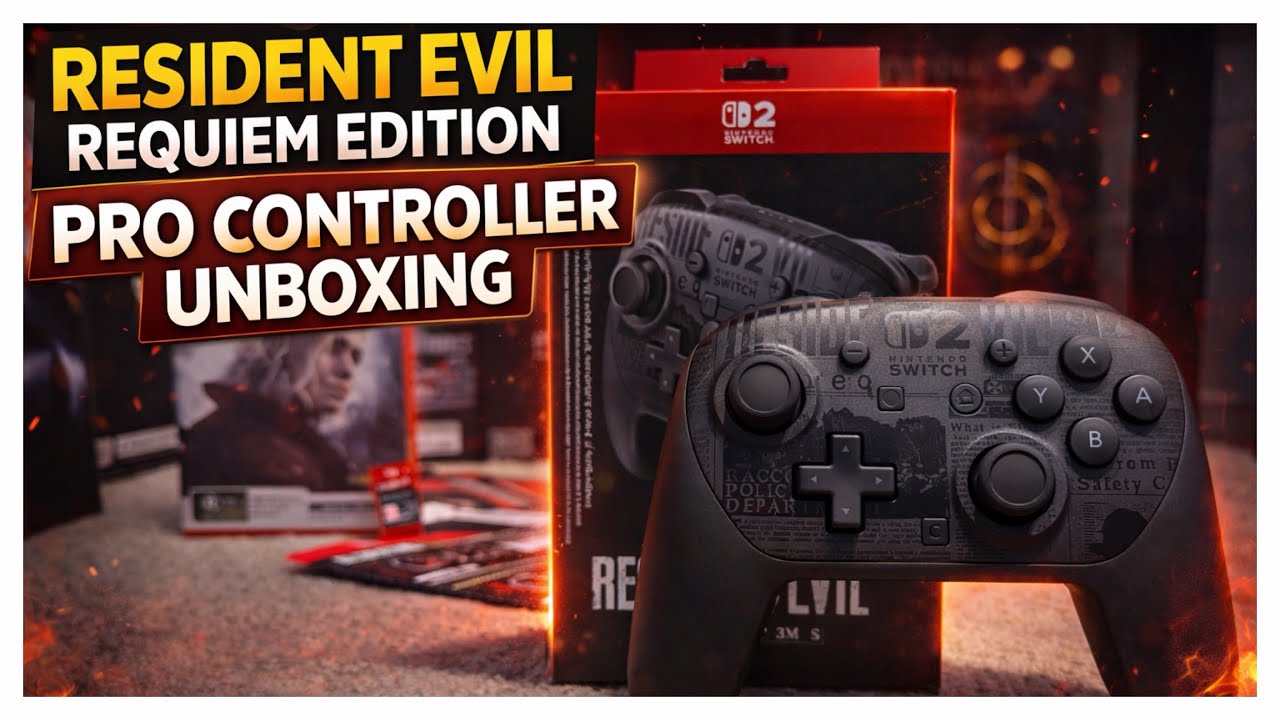 Resident Evil Requiem Pro Controller Unboxing (Switch 2) - YouTube