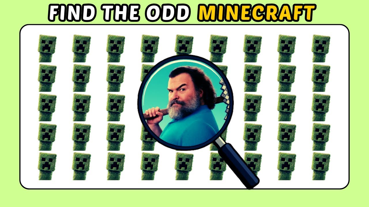 Find ODD One Out - Just for Minecraft Movie Fans 36 Epic Levels Emoji ...