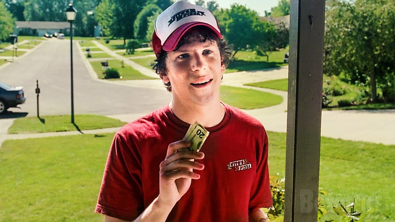 Pizza guy scams 2 teens | 30 Minutes or Less | CLIP - YouTube