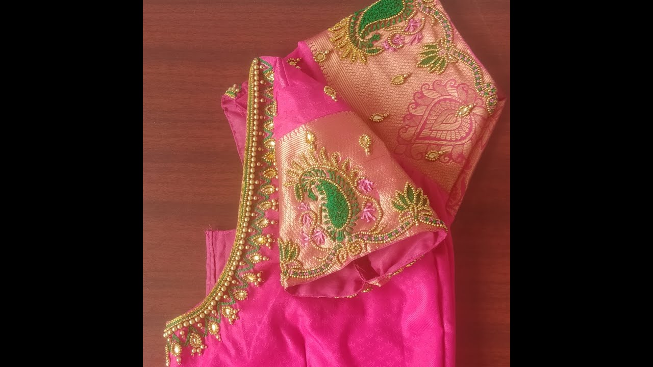 sleeve design and finishing blouse.... sugan aari fashion - YouTube