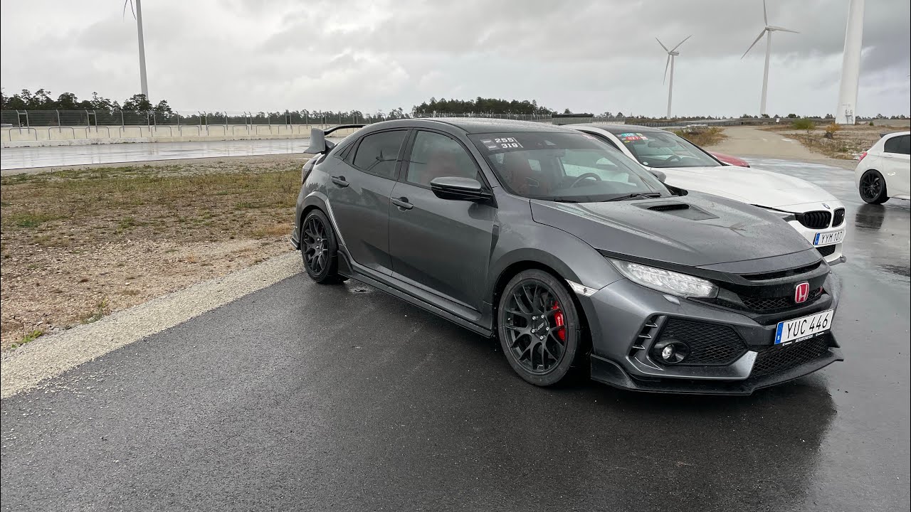 HONDA CIVIC TYPE R FK8 @GOTLAND RING SOUTHERN LOOP DAMP TRACK - YouTube