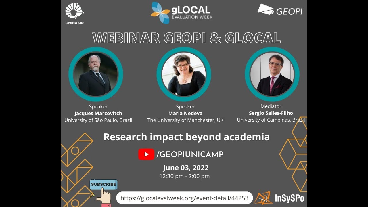 2nd Webinar GEOPI 2022 - Research impact beyond academia - YouTube