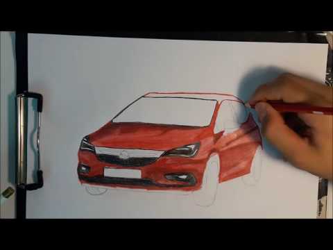 Araba Çizimleri #7 - Opel Astra Çizimi