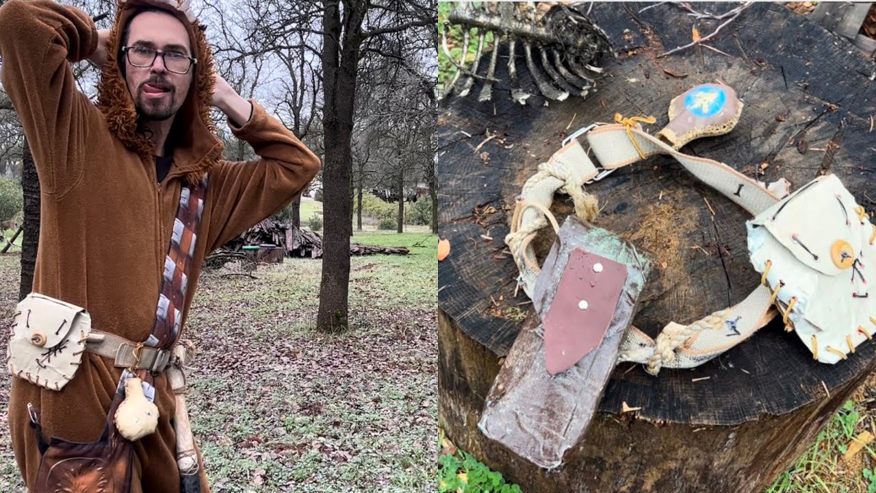 DIY Mothman fallout cultist belt for cosplay costume 2) - YouTube