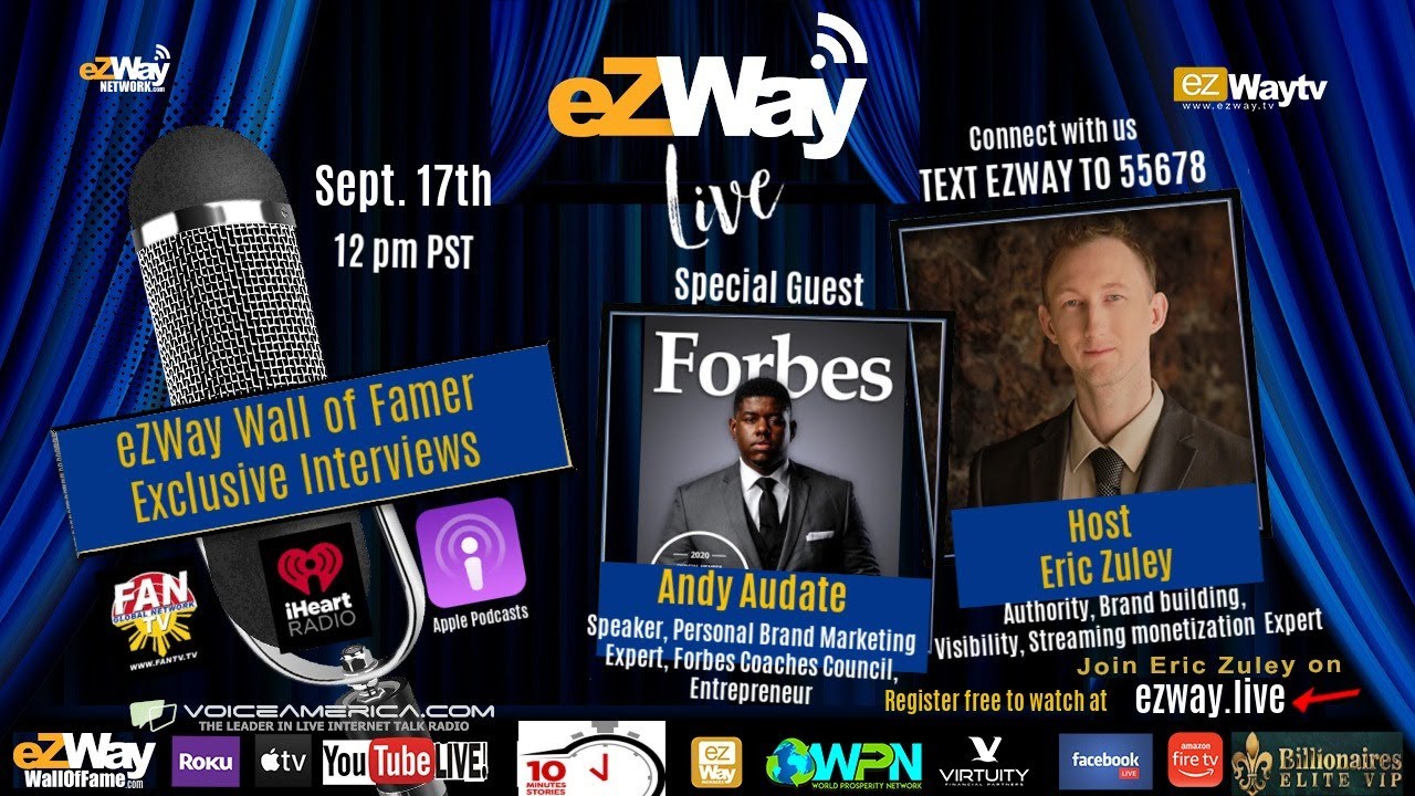 Andy Audate (Serial Entrepreneur) eZWay Live with Eric Zuley - YouTube