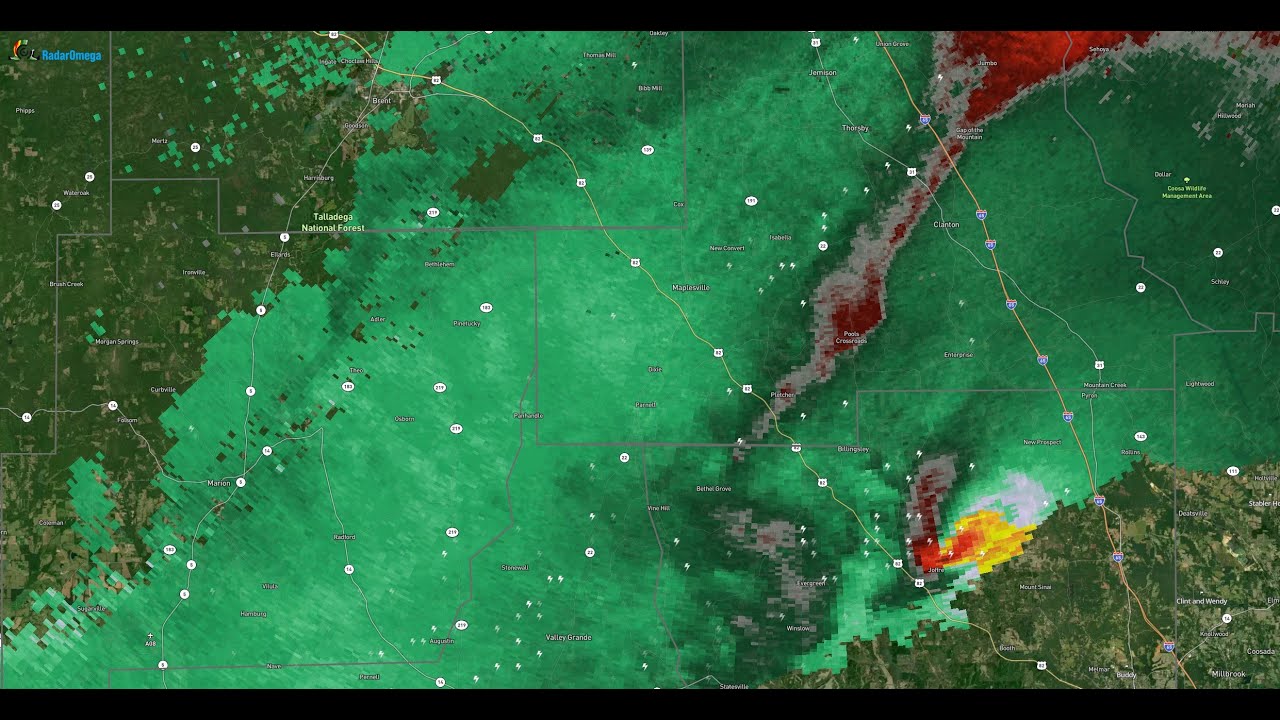MS & AL Radar Indicated Storm Rotation - January 12, 2023 - YouTube