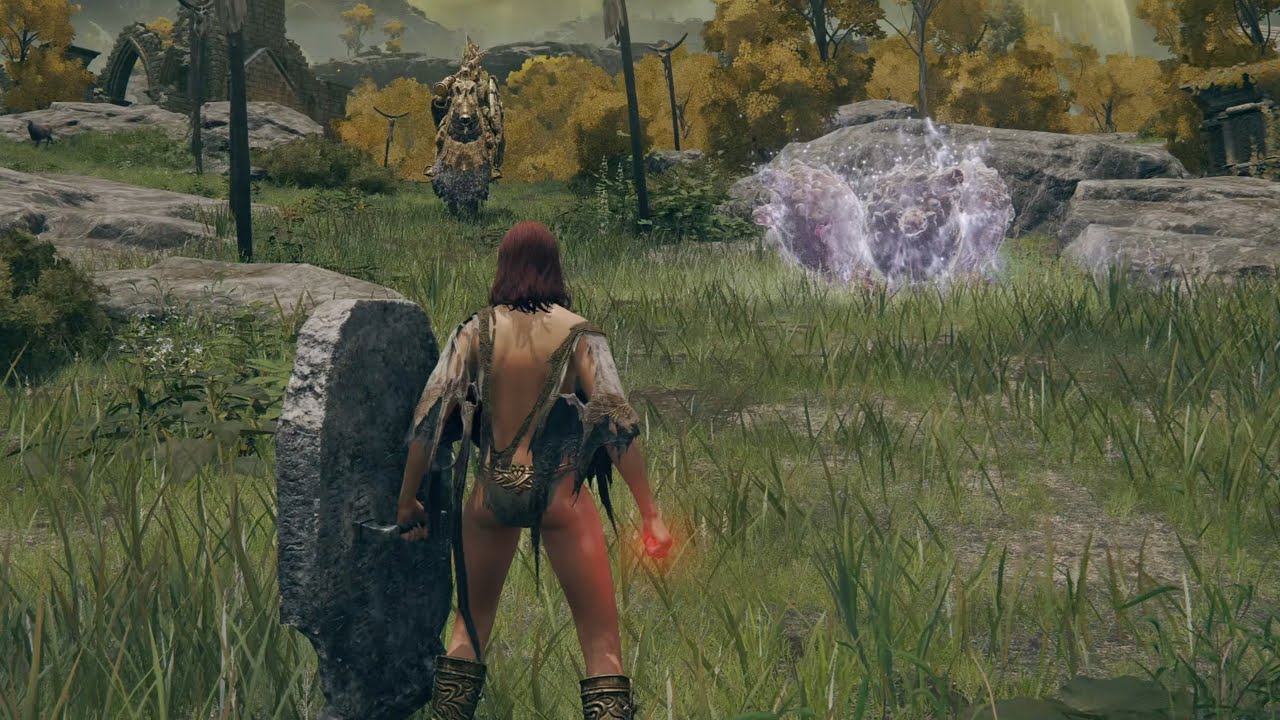 Elden Ring - Land Squirts VS Tree Sentinel Boss (NG+) - YouTube