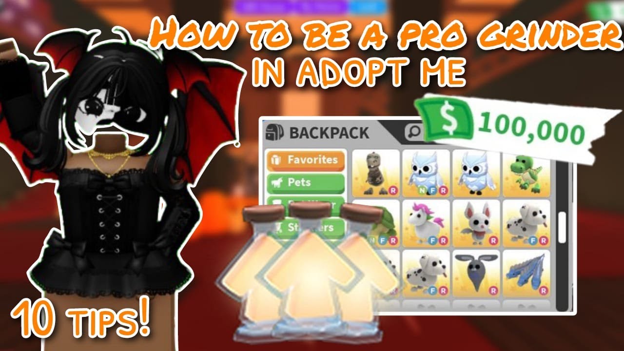 ⊹ ᰔ How to be a pro grinder in Adopt Me | Ultimate Guide #adoptme ₊˚⊹ ...
