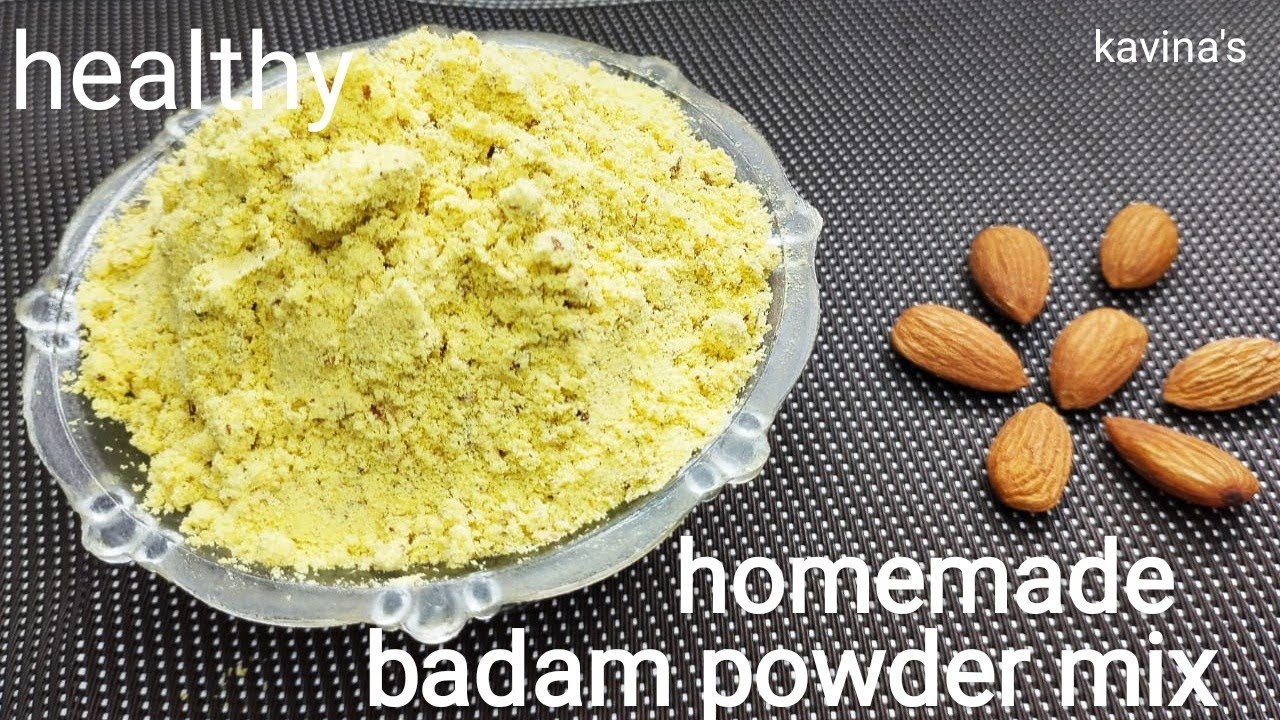 badam powder | badam milk mix #homemaderecipe #homemadebadammilk # ...