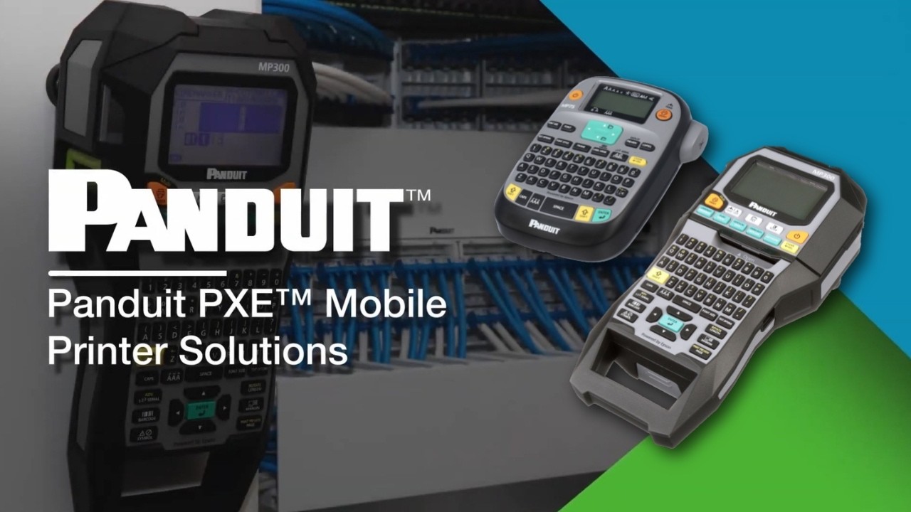 Panduit PXE Handheld Printers - MP300, MP200, MP100 & MP75 - YouTube