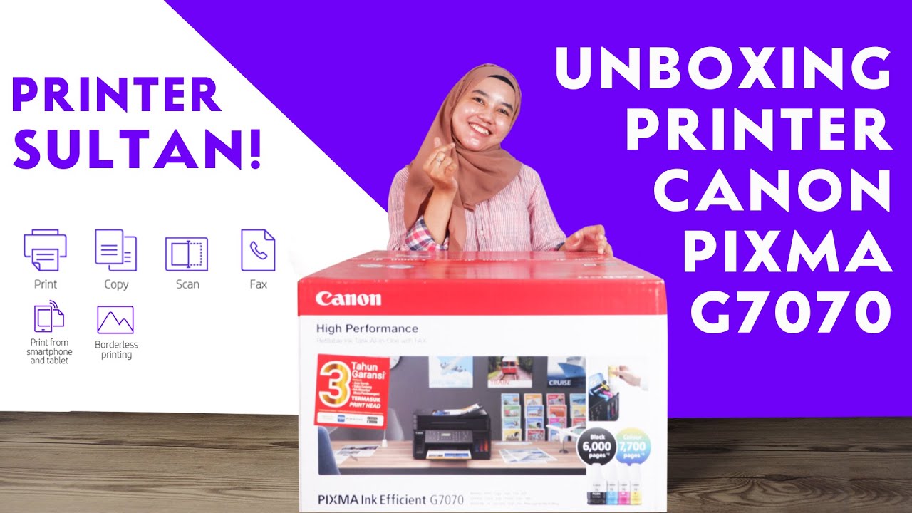 PRINTER SULTAN! Fitur Canggih dan Terlengkap | Unboxing Canon PIXMA ...