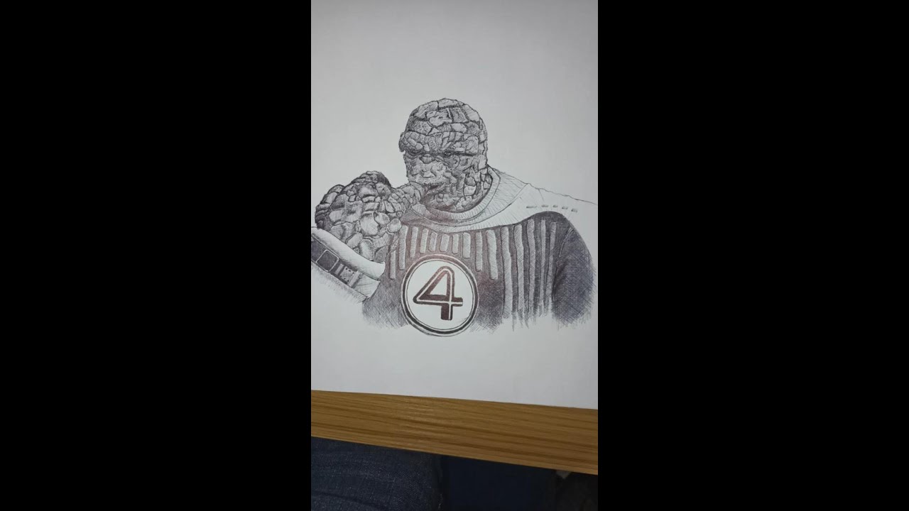Drawing The Thing from Fantastic Four ️ #fantasticfourfirststeps - YouTube