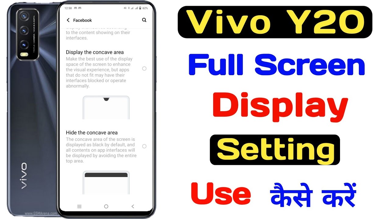 How To Vivo Y20 Full Screen Display Setting ll How To Enable Full ...