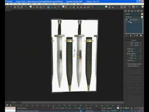 3Ds Max sword Tutorial (Part1) - YouTube