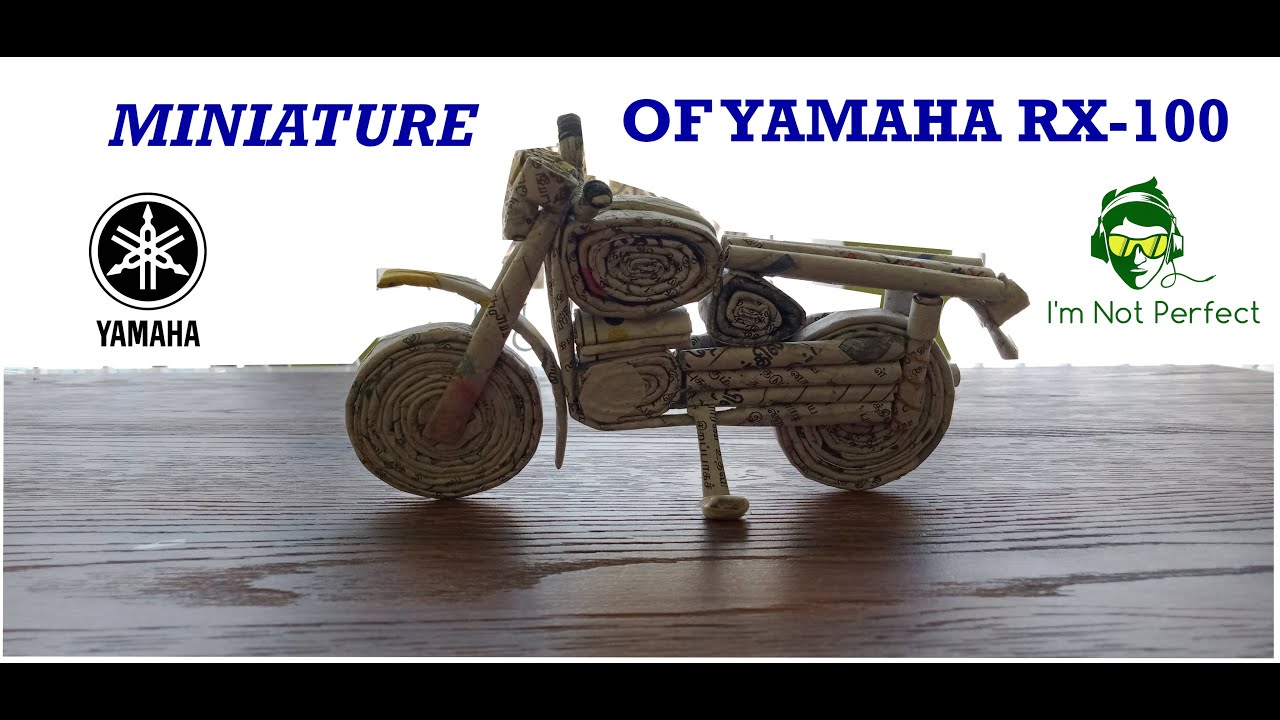 The Paper Miniature of Yamaha RX100 - YouTube