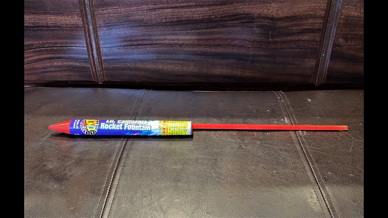 TNT Fireworks - Large California Rocket Fountain (Blue) - YouTube