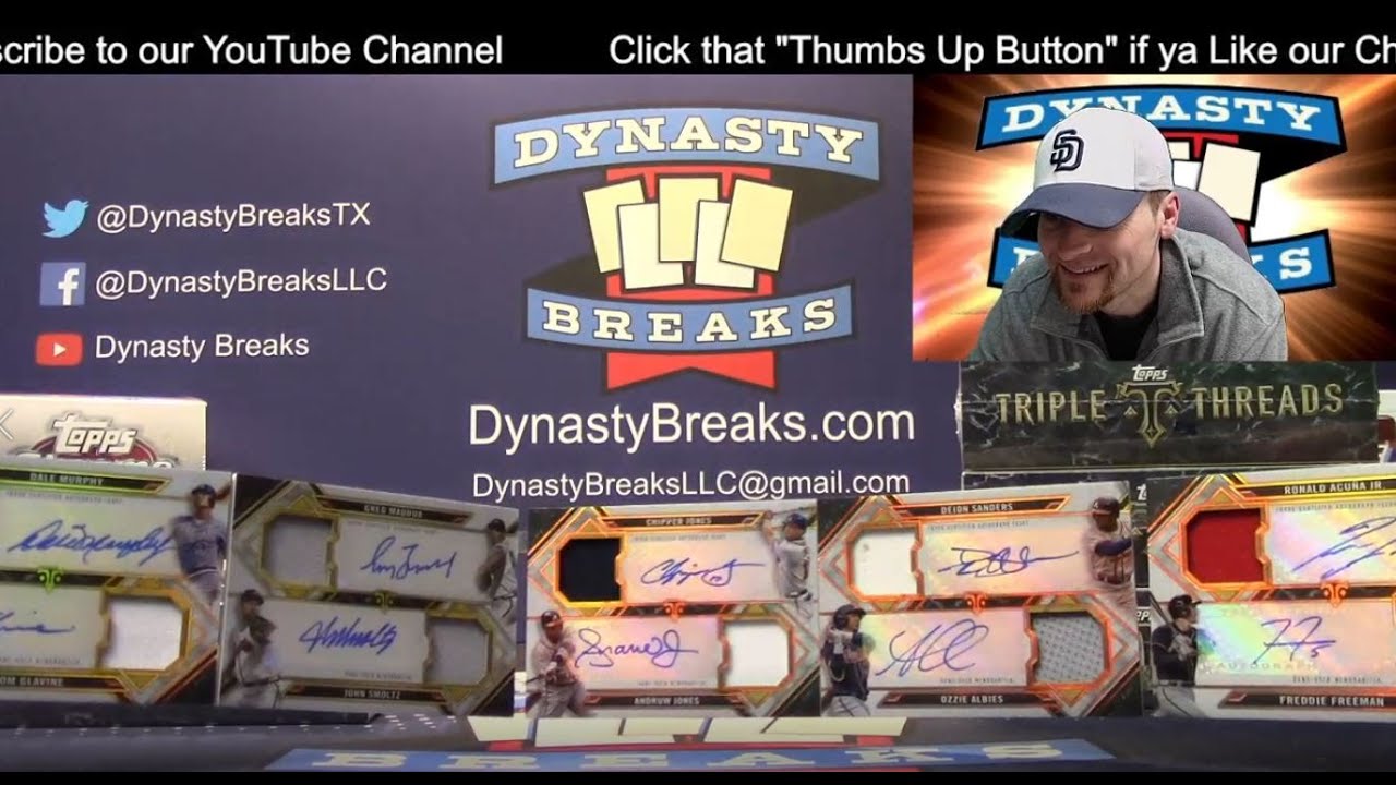 MONSTER DECA 10 AUTO HIT 2021 Topps Triple Threads Baseball Card 9 Box ...