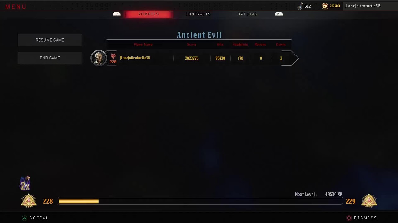 BO4 ANCIENT EVIL HIGH ROUND RECORD! FLAWLESS-CLASSICS 140+ - YouTube