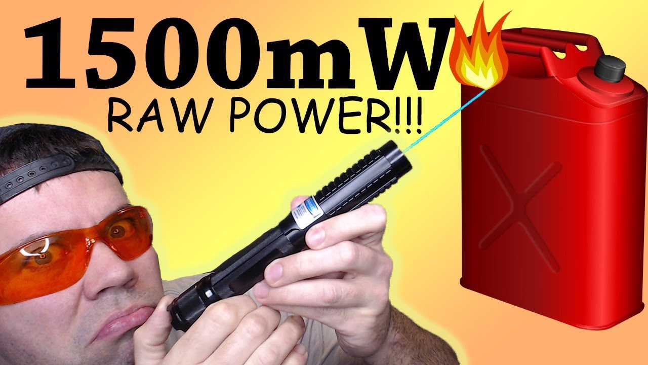 Burning Stuff with a 1500mW Laser! | Wear your SAFETY GOGGLES DUDES ...