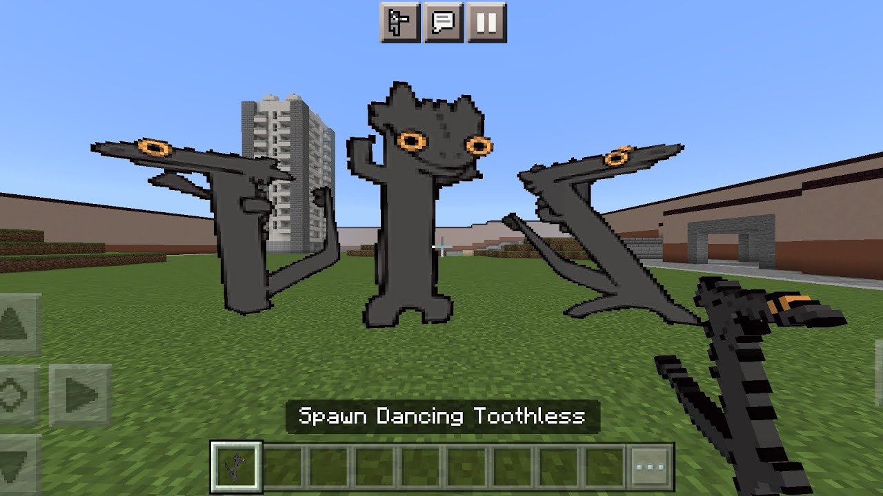 Dancing Toothless Nextbot Added in Minecraft PE | #memes - YouTube