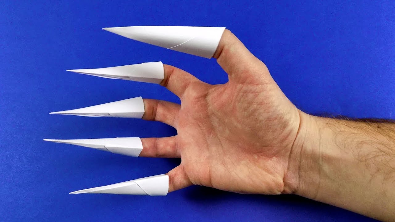 How to make Origami Paper Claws - EASY - YouTube