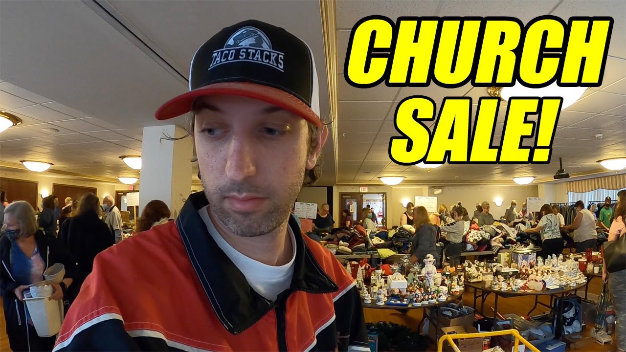 Shopping At The Annual Church Sale - Look What I Bought! - YouTube