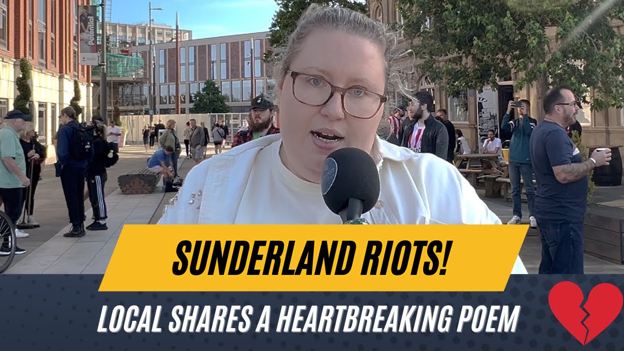 Heart breaking poem following the Sunderland Riots - Local - YouTube