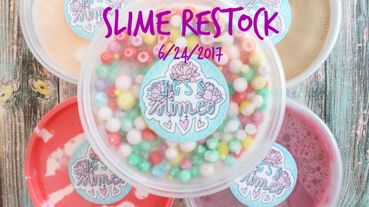 RESTOCKED WEBSITE WITH NEW SLIMES * JESSSLIMEE - YouTube