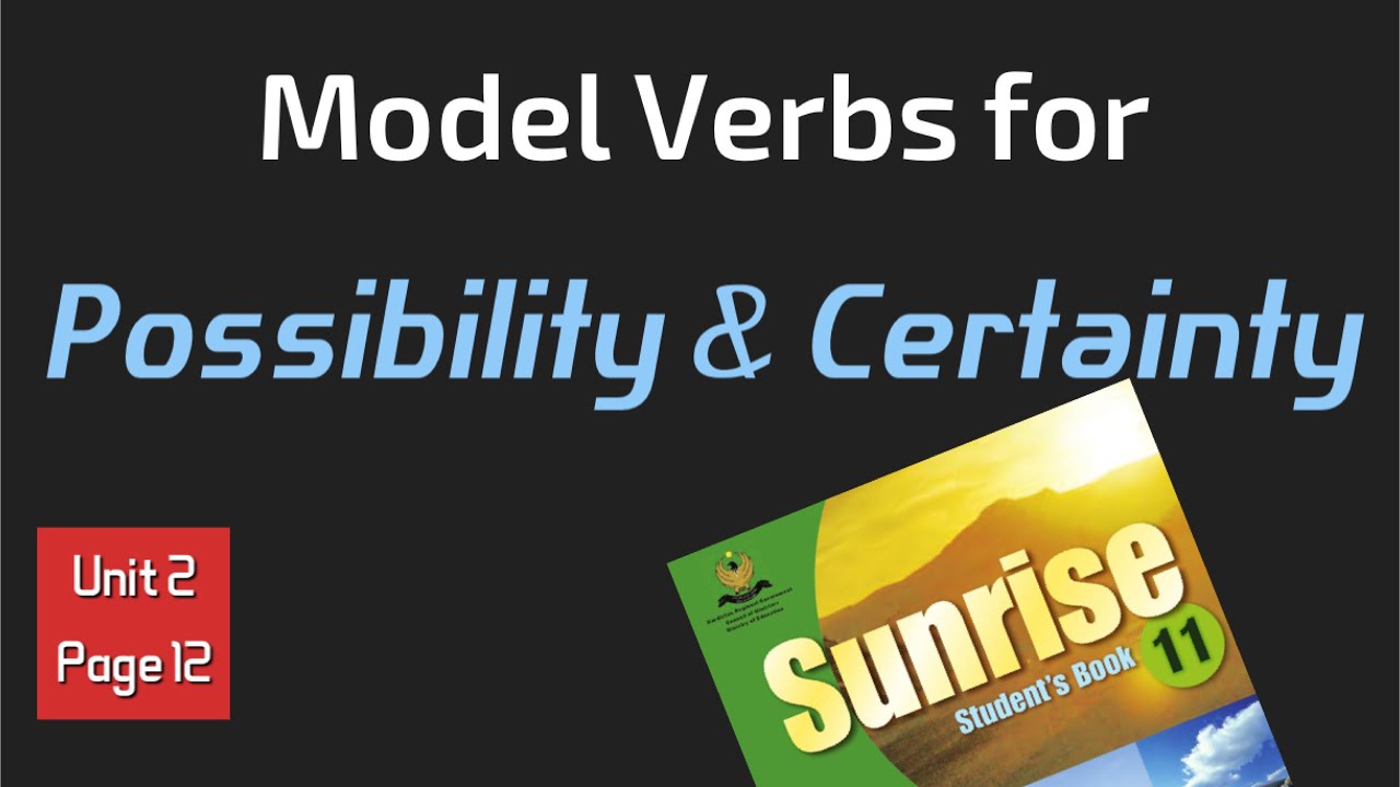 Model Verbs for Possibility and Certainty - YouTube