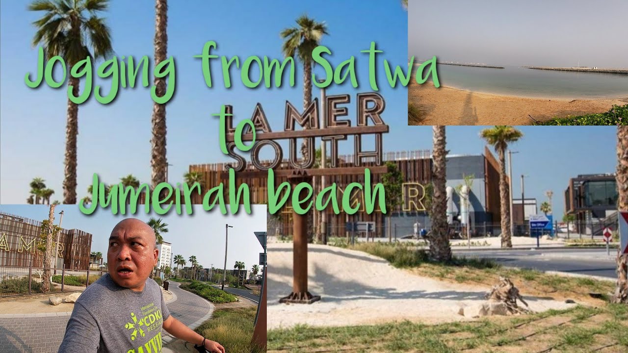 Jogged from Satwa to Jumeirah open beach Dubai 🇦🇪 | Sojob TV official ...
