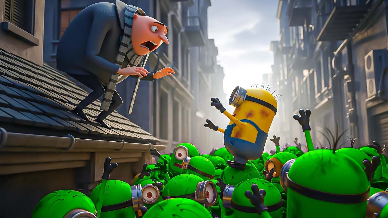 GREEN MINION MOMENT! A Playful Green Crowd Brings FUN CITY REACTIONS 💚😂 ...