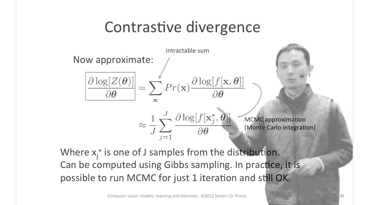 コントラスティブ・ダイバージェンス：無向グラフィカルモデルの最尤推定による学習 #96【ベイズ推定とグラフィカルモデル】10 15 ...