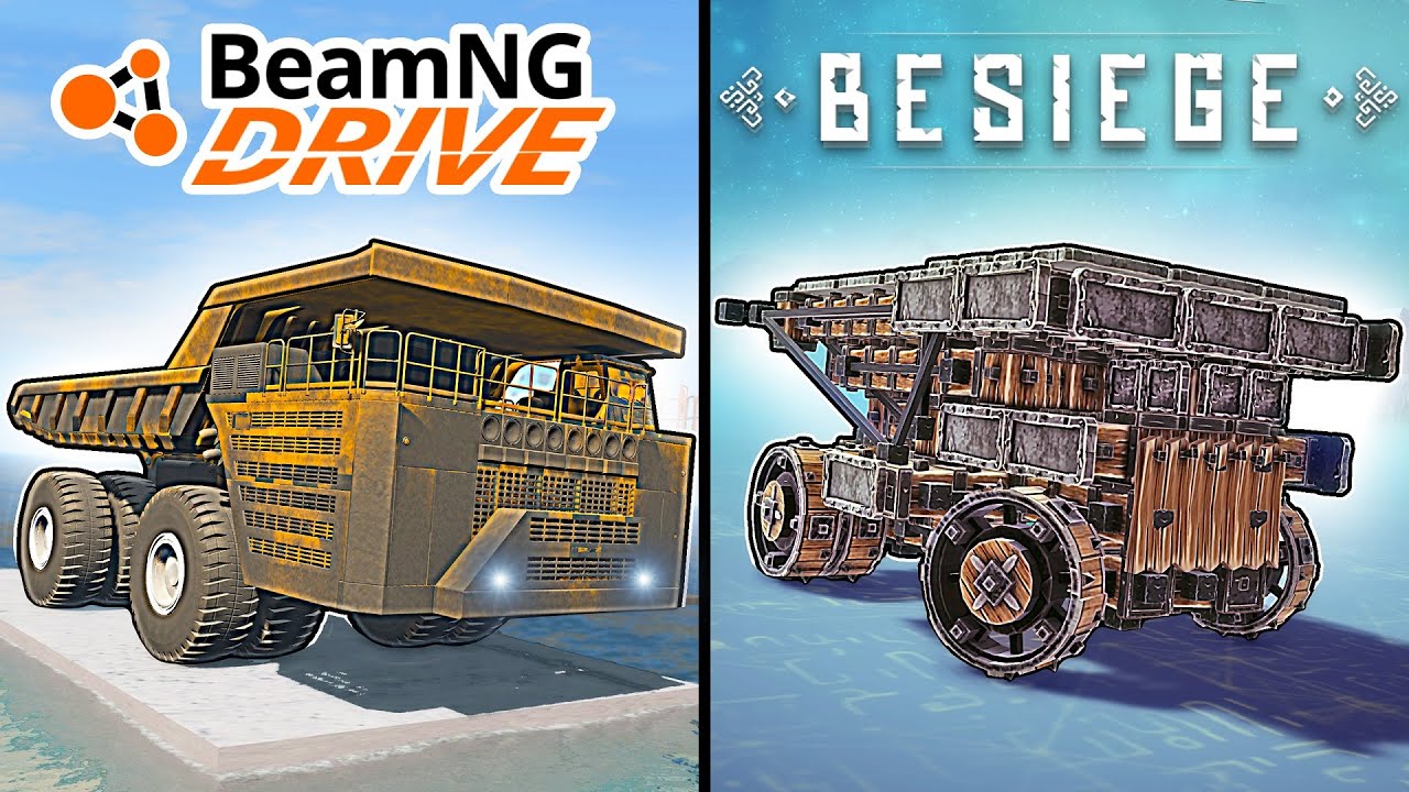 BeamNG drive mining dumper VS Besiege mining dumper - which is better ...